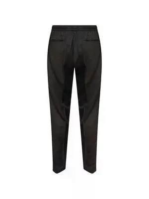 BRIGLIA 1949 Wimbledons Tapered Trousers - Brown