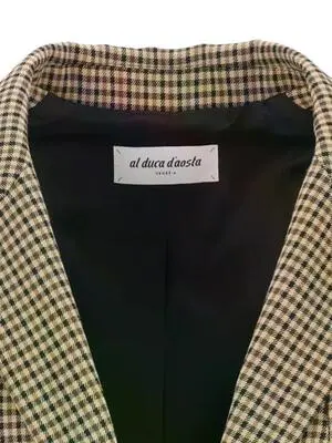 AL DUCA D’AOSTA 1902 Micro-check Oversized Blazer
