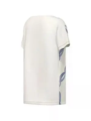 Marella Chain-print Short-sleeve Blouse