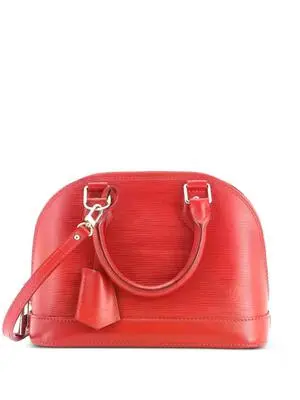LOUIS VUITTON Epi Leather Alma Satchel - Red