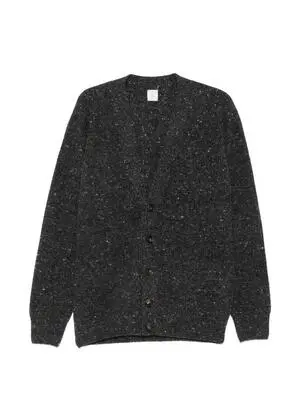 Eleventy Eleventy Flecked V-Neck Cardigan Grey