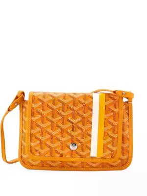 Goyard Plumet Clutch Wallet Printed Coated Canvas Crossbody Bag - Yellow