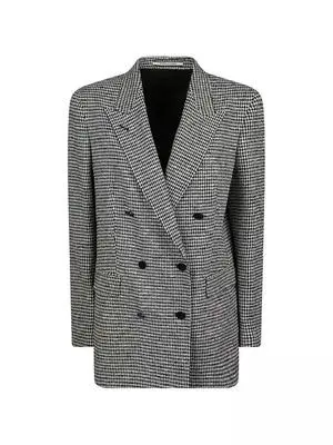 Tagliatore Houndstooth Double-breasted Blazer