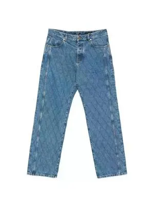 Balmain Embroidered Jeans For Men