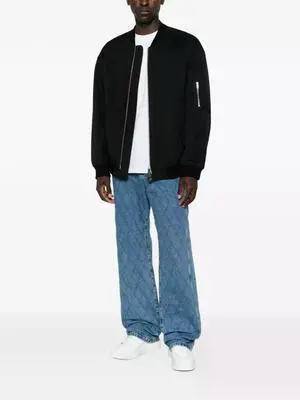 Balmain Quilted Straight-leg Jeans