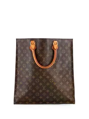 LOUIS VUITTON Sac Plat Bag Monogram Canvas Tote Bag - Brown