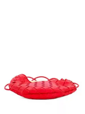Bottega Veneta Intrecciato Nappa Mini Satchel Sardine Top Handle Bag - Red
