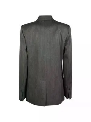 Patrizia Pepe Herringbone Double-breasted Blazer