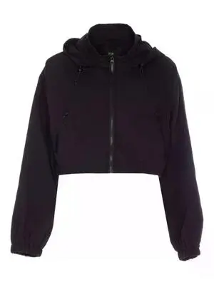 ELEH Zip-up Cropped Jacket - Black
