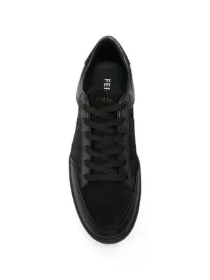 FERRAGAMO Gancini Panelled Leather Sneakers