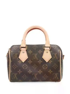 LOUIS VUITTON 2021-2026 Monogram Speedy Bandouliere 20 Satchel - Brown