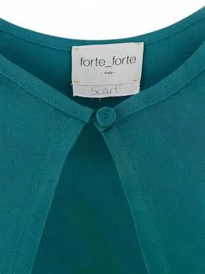 FORTE_FORTE Button-fastening Cropped Cape