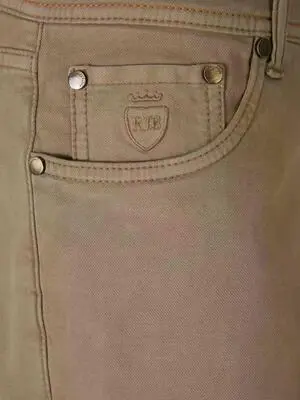 RICHARD J. BROWN Logo-embroidered Slim-fit Trousers