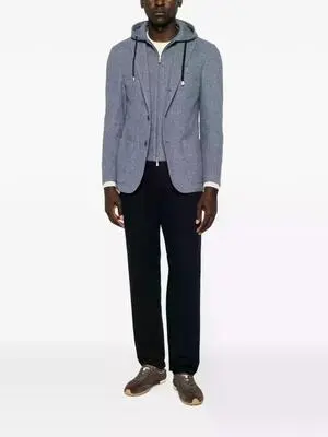 Eleventy Layered-effect Hooded Jacket