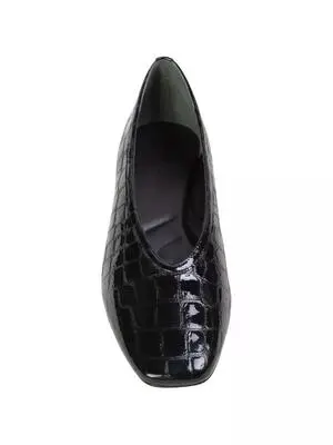 BLACK SUEDE STUDIO Ayra Croc-effect Ballet Flats