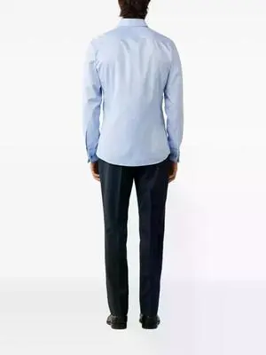 HACKETT LONDON Herringbone-design Knightsbridge-collar Shirt