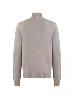 SLOWEAR High-neck Button-up Cardigan