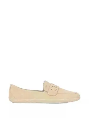 Be Lenka Laser-cut Suede Loafers - Neutrals
