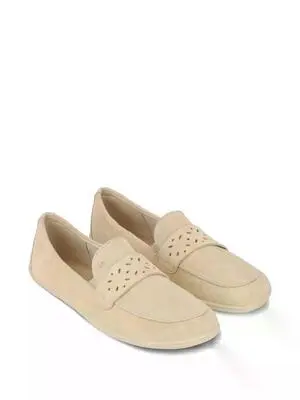 Be Lenka Suede Laser-cut Loafers