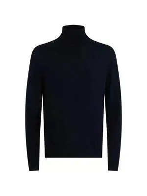 SLOWEAR Roll-neck Long-sleeve Sweater - Black