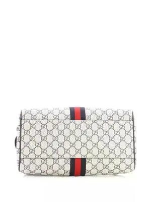 Gucci Ophidia Convertible Boston Bag Gg Coated Canvas Medium Satchel