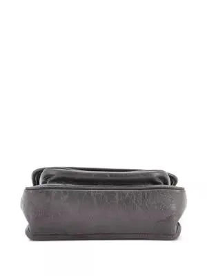 Saint Laurent Niki Chain Flap Bag Matelasse Chevron Leather Baby Shoulder Bag - Grey