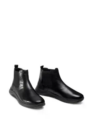Geox Elasticated-panel Leather Boots
