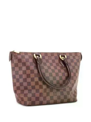 LOUIS VUITTON Saleya Damier Pm Tote Bag - Brown
