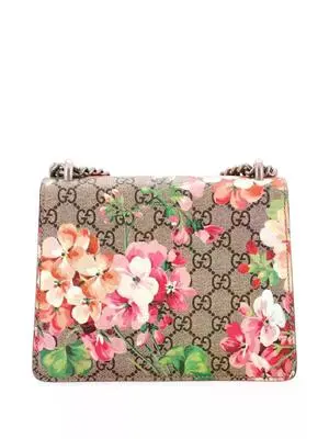 Gucci Dionysus Bag Blooms Print Gg Coated Canvas Mini Shoulder Bag - Brown