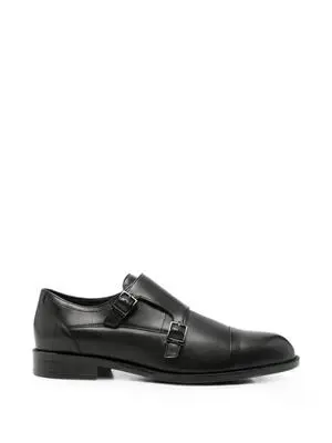 BOSS Double-strap Leather Monk Shoes