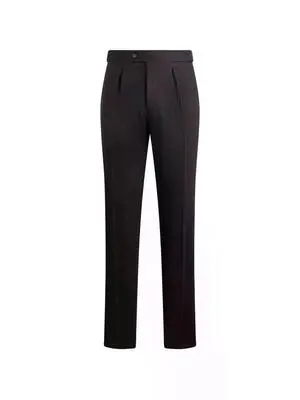 SLOWEAR Pleated Pressed-crease Trousers