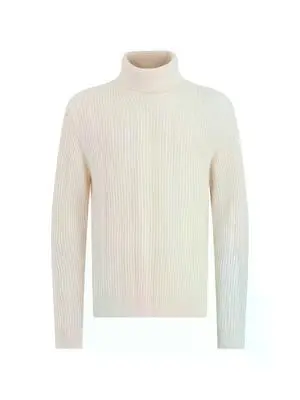 SLOWEAR Ribbed-knit Roll-neck Sweater - Neutrals
