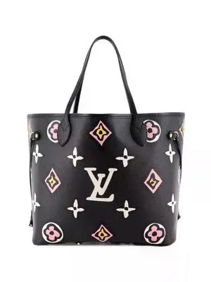 LOUIS VUITTON Neverfull Nm Wild At Heart Monogram Giant Mm Tote Bag - Black
