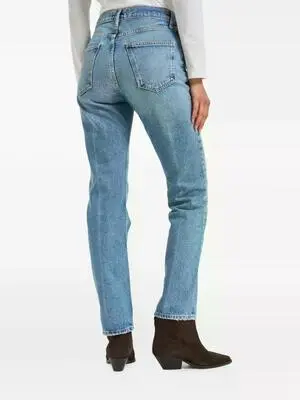 AGOLDE Distressed Straight-leg Jeans