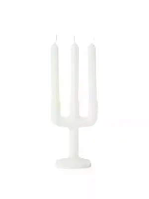 BITOSSI HOME Matte-finish Three-wick Candle - White