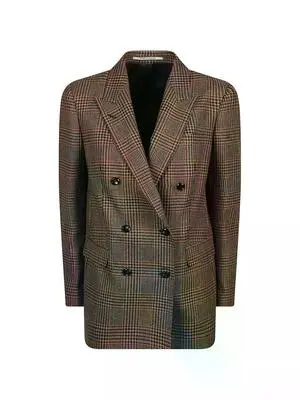 Tagliatore Check-pattern Double-breasted Blazer