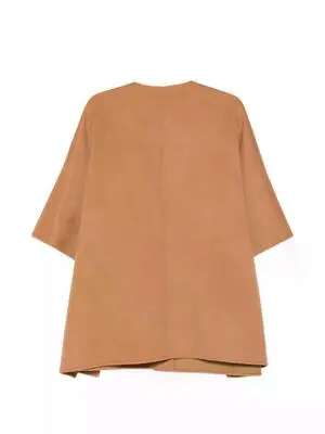 LISKA Button-fastening Short-sleeve Coat