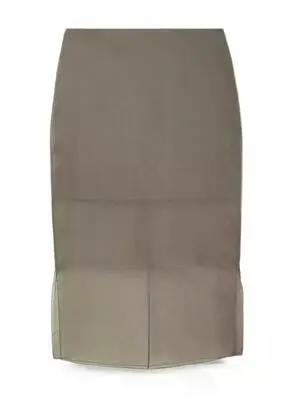 Brandon Maxwell Brett Silk Organza Midi Skirt