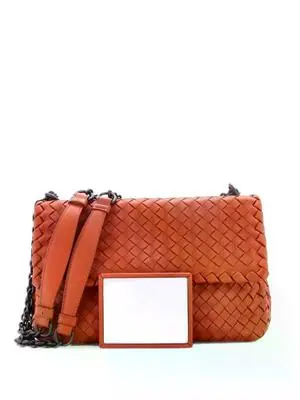 Bottega Veneta Olimpia Intrecciato Nappa Small Crossbody Bag - Brown