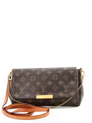 LOUIS VUITTON Monogram Canvas Favorite Pm Clutch Bag - Brown