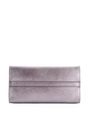 Prada Monochrome Saffiano And City Calf Small Tote Bag