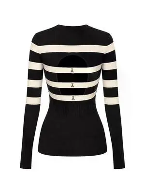 Patrizia Pepe Striped Long-sleeve Top
