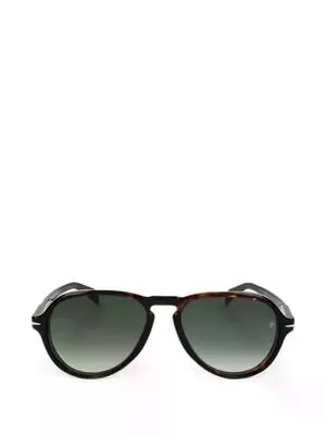 DB EYEWEAR BY DAVID BECKHAM Tortoiseshell-effect Navigator-frame Sunglasses - Brown