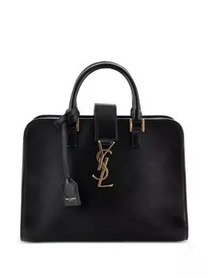 Saint Laurent Monogram Cabas Leather Baby Satchel