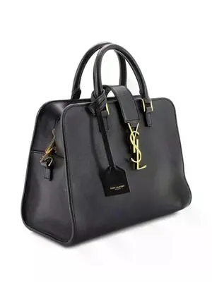 Saint Laurent Monogram Cabas Leather Baby Satchel
