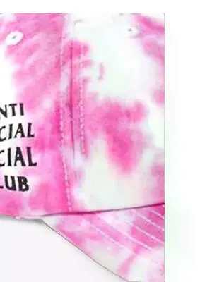 ANTI SOCIAL SOCIAL CLUB Tie-dye Logo-print Baseball Cap - Pink