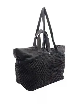 Balenciaga Mesh And Canvas 24/7 Tote Bag - Black