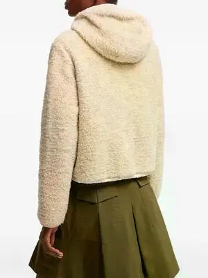 Moncler Quilted Hooded Jacket - Neutrals