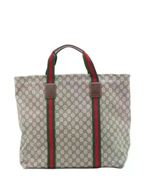 Gucci Gg Supreme Web Tote Bag