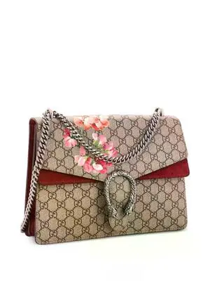 Gucci Dionysus Bag Blooms Print Gg Coated Canvas Medium Shoulder Bag - Brown